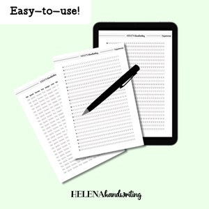Typewriter Handwriting Practice Worksheets With Traceable Letters - Etsy