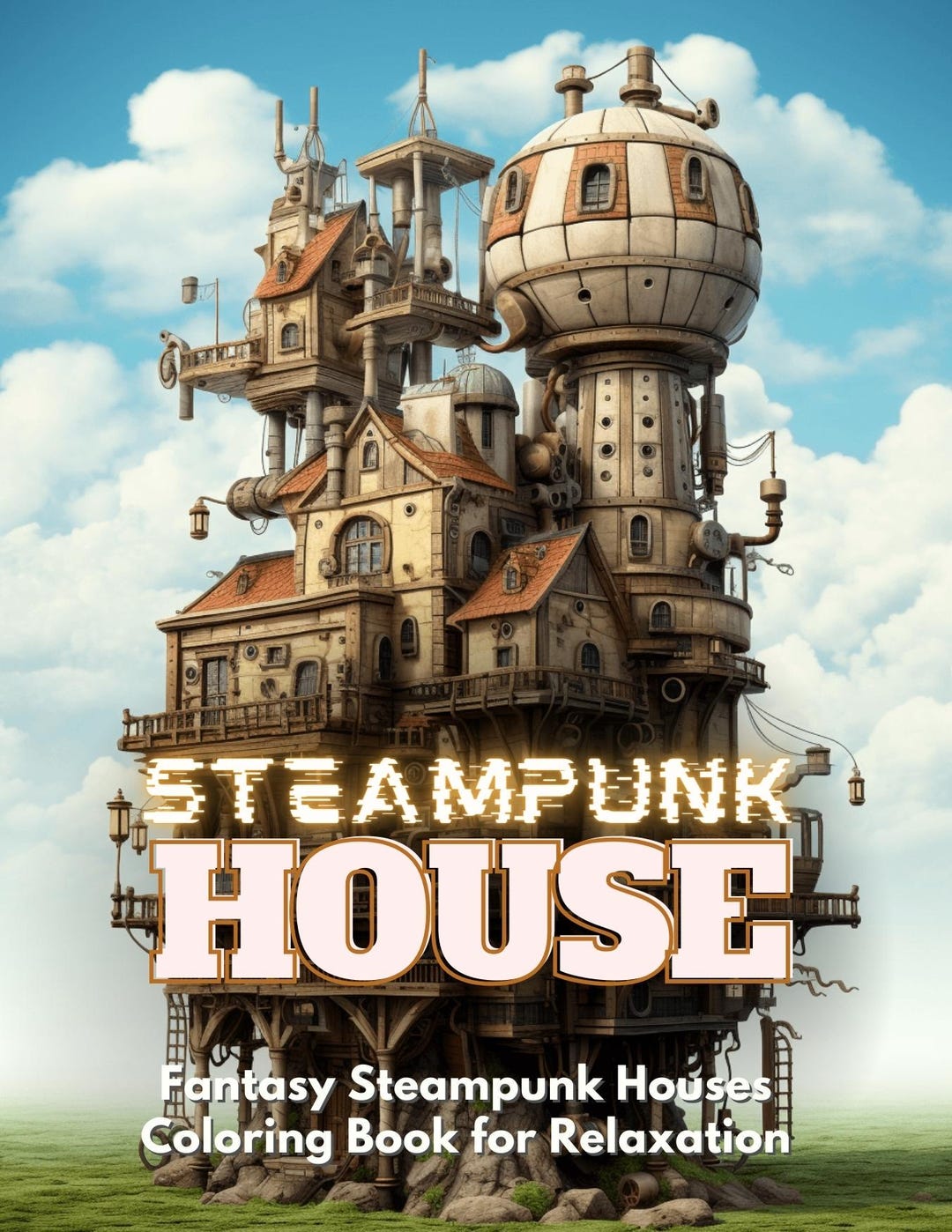 Timekeepers Manor :A Steampunk House Colouring Book PDF Download ...