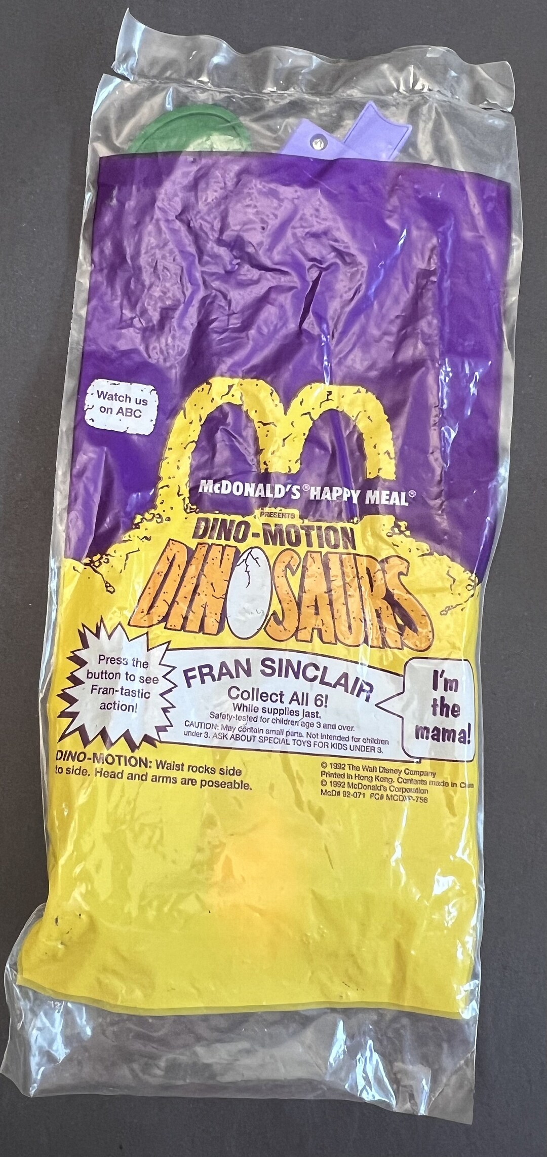 1992 Mcdonald's Dinosaurs Fran Sinclair Figurine - Etsy