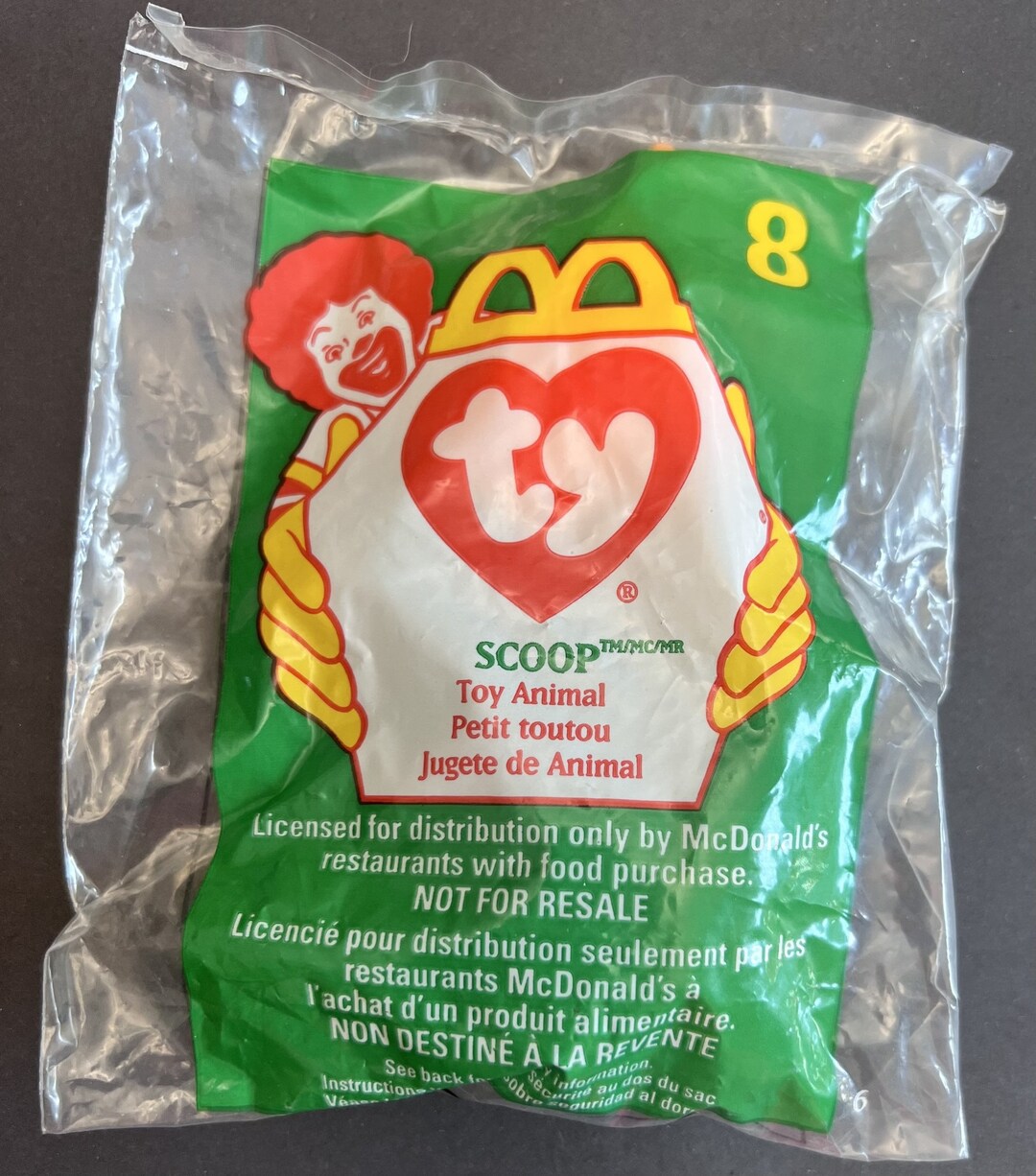 1998 Mcdonalds TY Scoop Plush Toy - Etsy