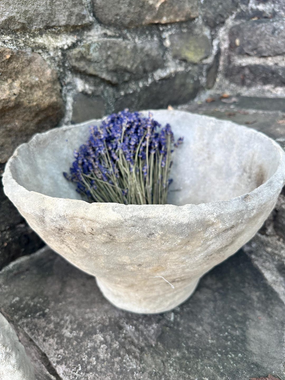 Handcrafted, Hand Painted Paper Mache Faux Stone Vessel. - Etsy