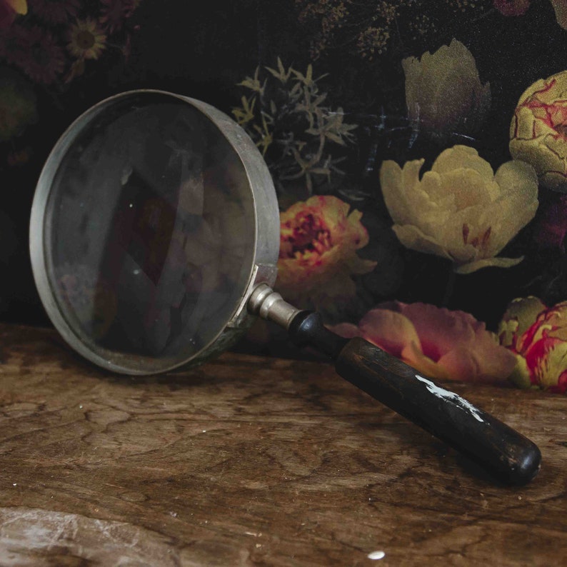 Vintage Magnifying Glass. Rustic Farmhouse Office Den Decor. - Etsy