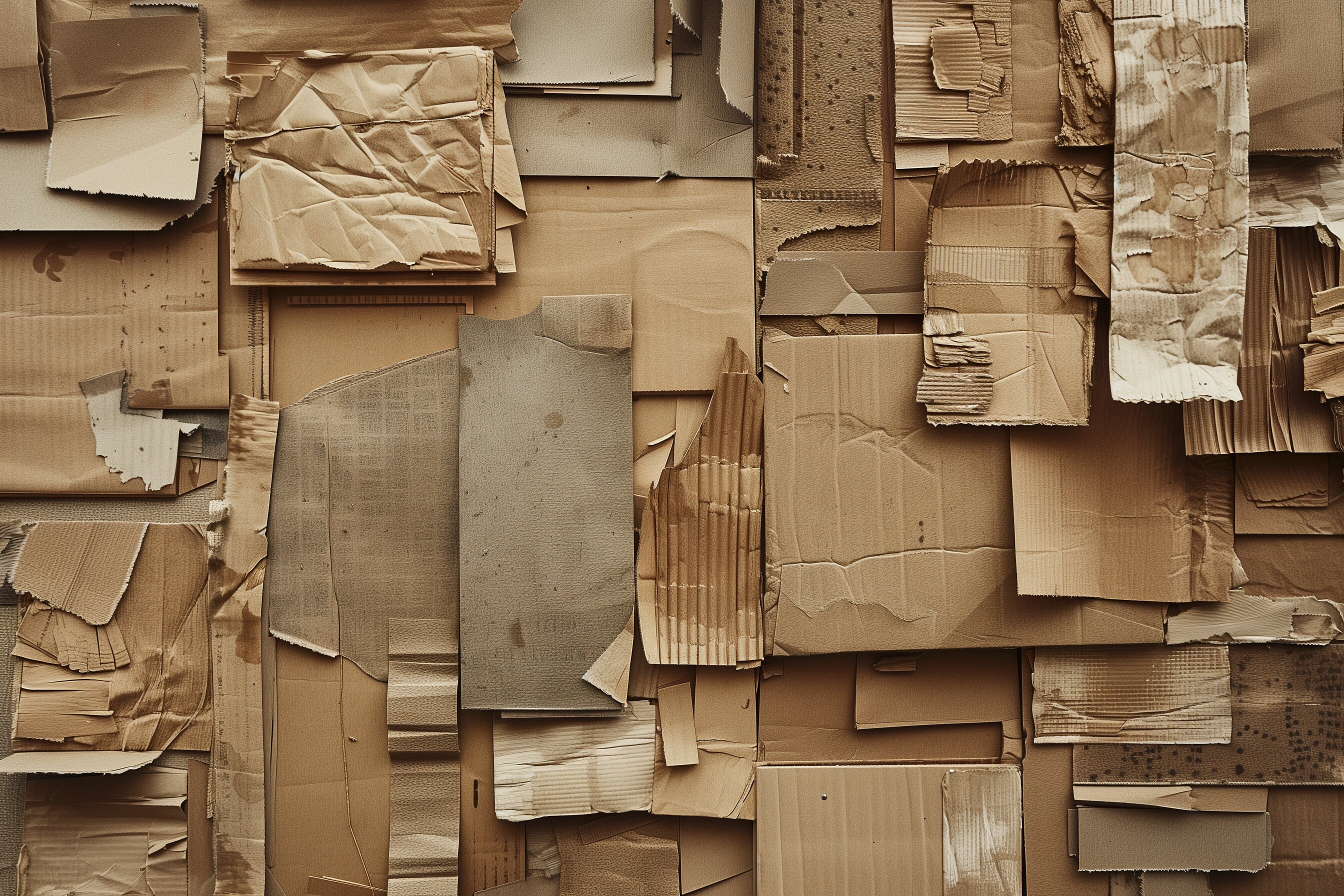 Set of 5 Scrapbook Messy Papper Covers Made of Different Materials Like ...