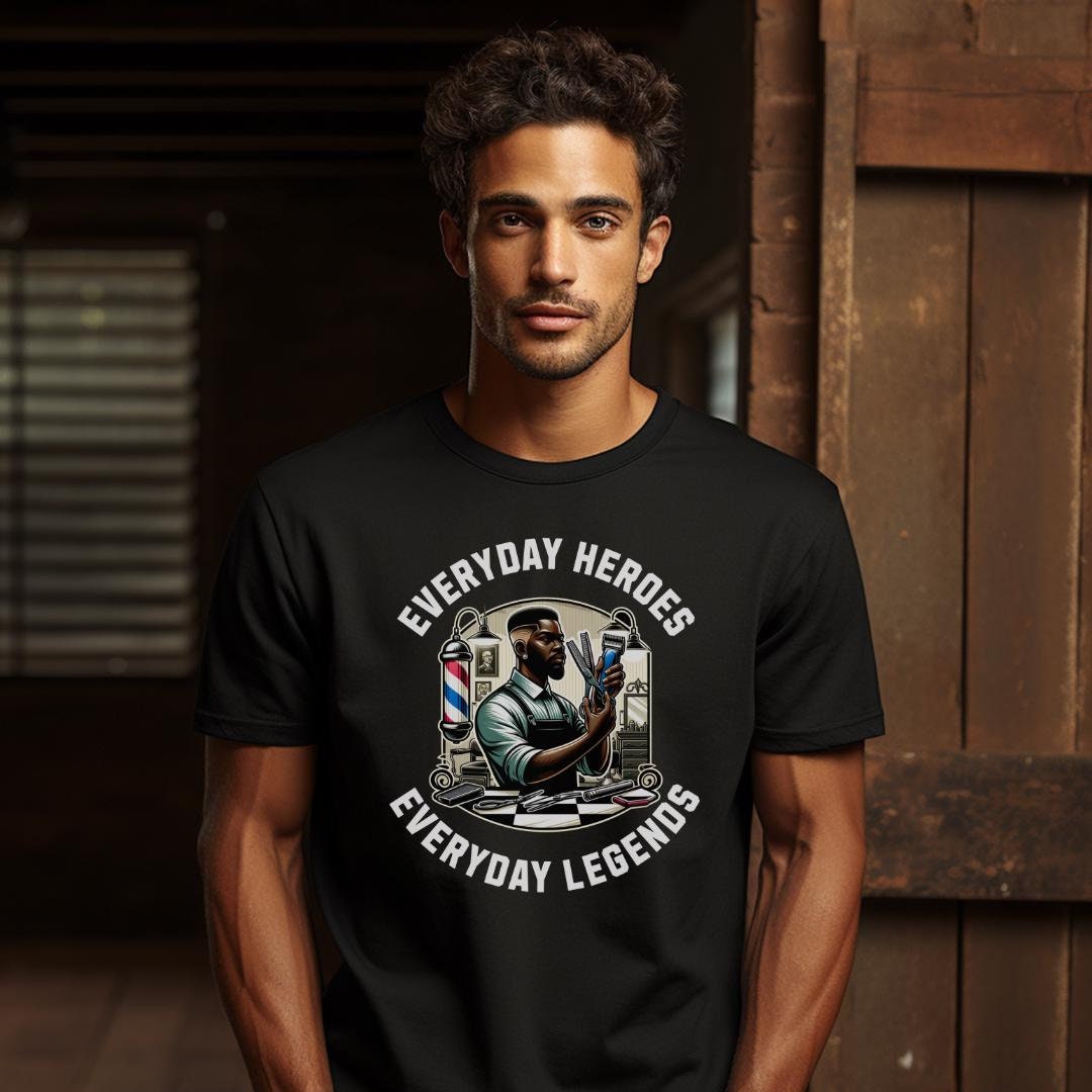 Everyday Heroes Barber T-shirt | Black History Tribute | Barber Shop ...