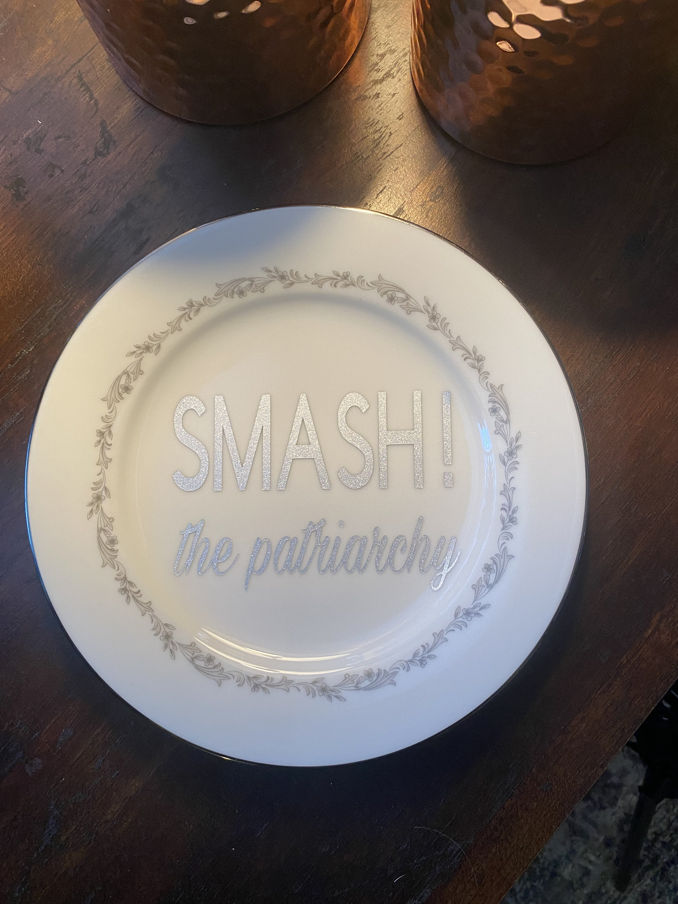 Swear Plates Smash the Patriarchy - Etsy