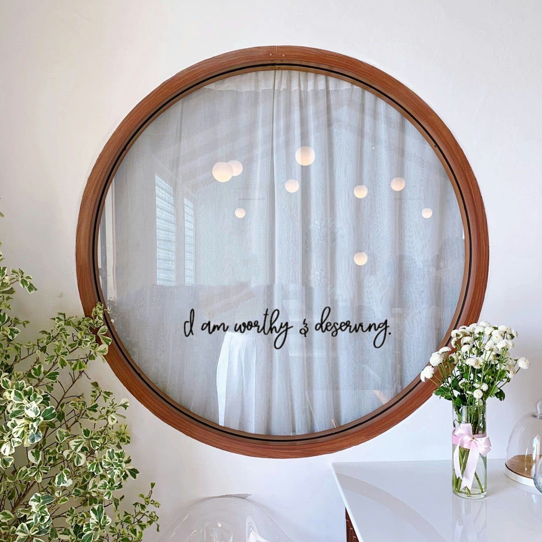 I AM WORTHY & DESERVING Self-love Affirmation Mirror Sticker ...