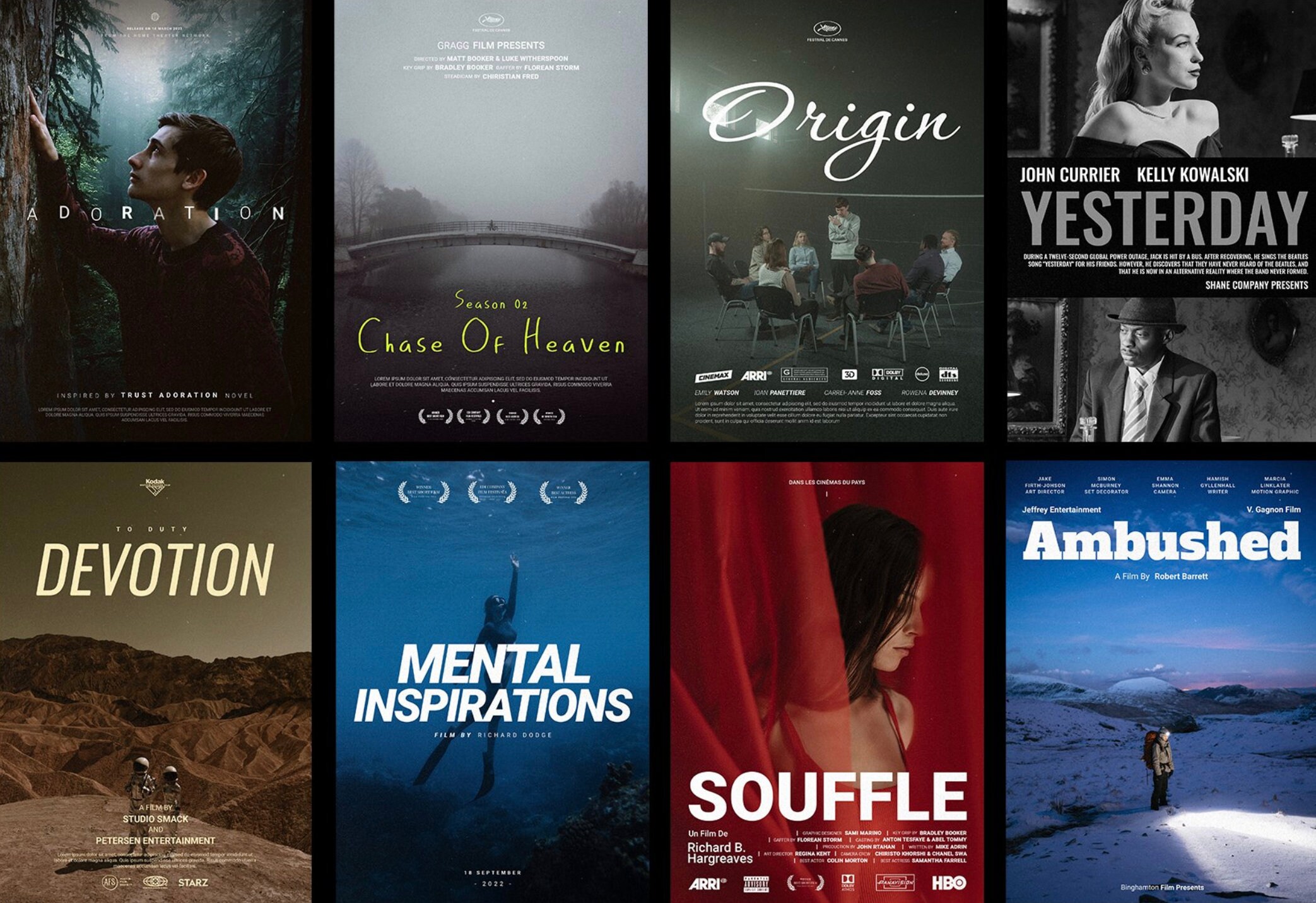 40 Editable Hollywood Movie Posters Photoshop Templates - Etsy