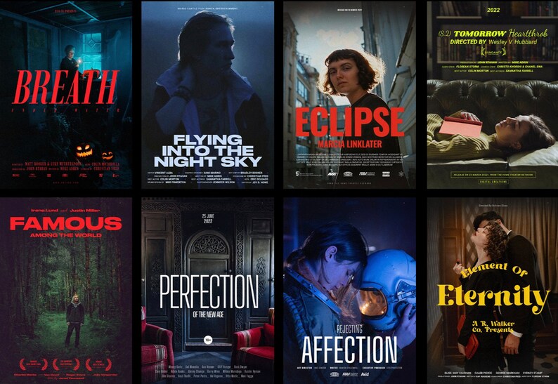 40 Editable Hollywood Movie Posters Photoshop Templates - Etsy