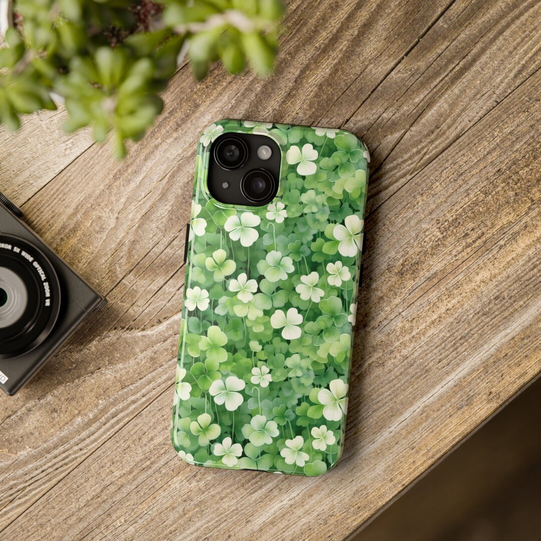 Shamrock iPhone Case, Irish Phone Case, Green Phone Case, St. Patrick's ...