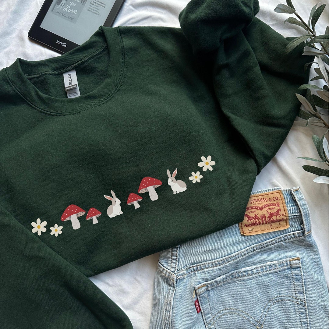 Cottage Core Clothes, Mushroom Sweater, Granola Girl Aesthetic ...