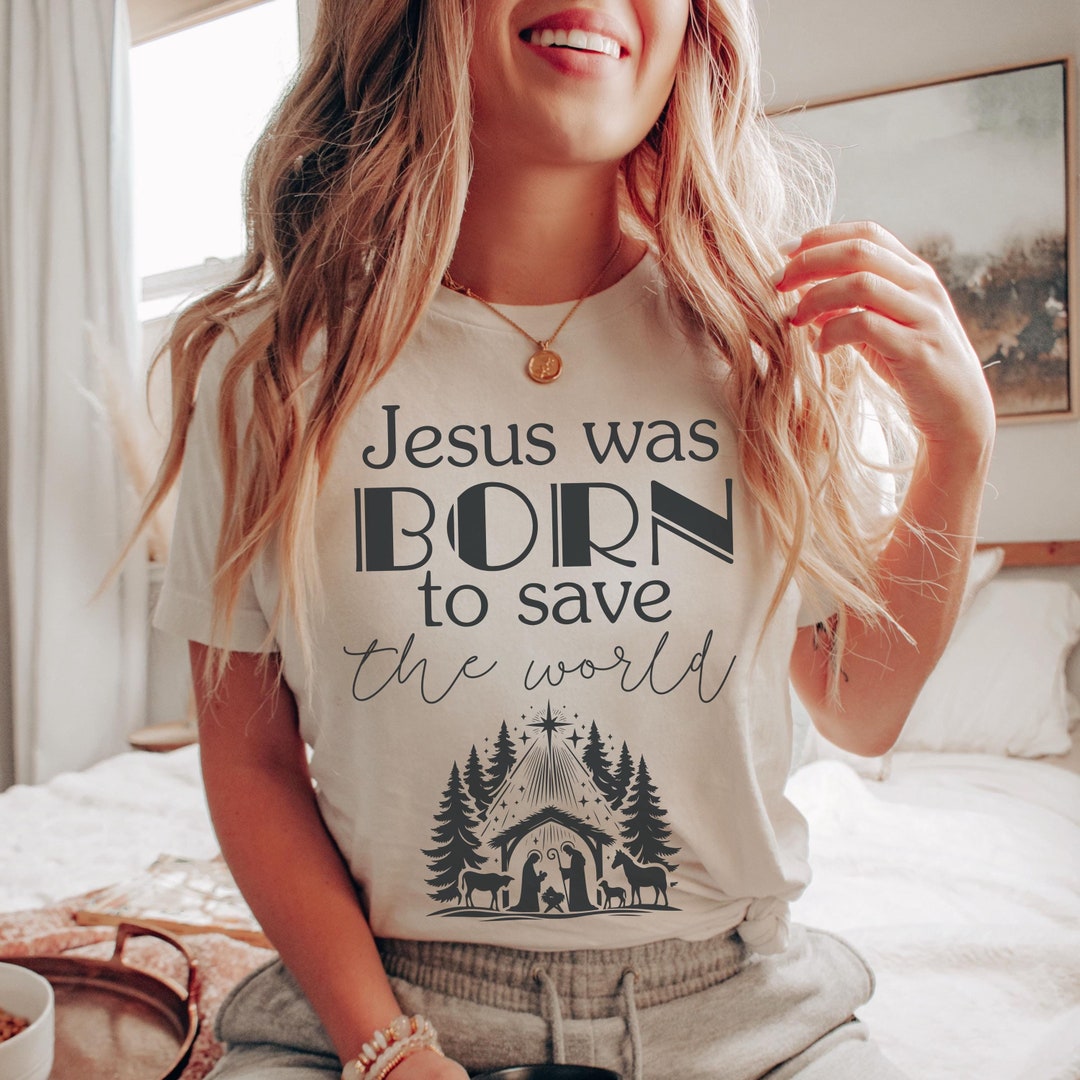 True Story Nativity Shirt, Christian Christmas Tshirt, Oh Holy Night ...