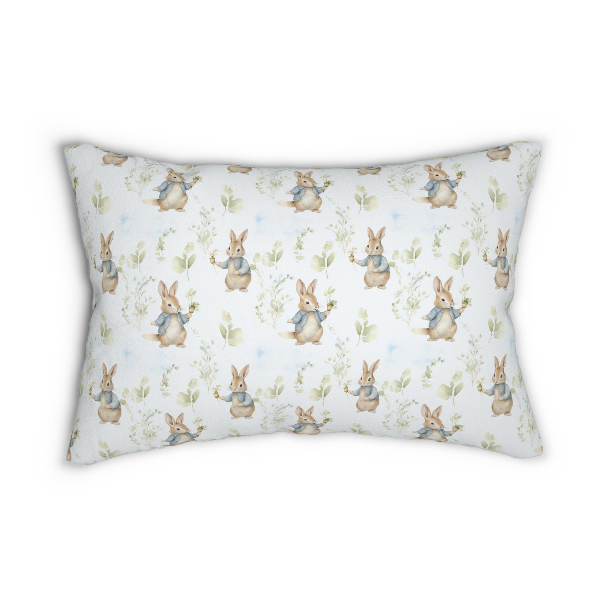 Peter Rabbit Pillow, Peter Rabbit Decor, Peter Rabbit Nursery, Lumbar ...