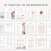 Printable Business Plan Outline | Pink Small Online Business Plan ...
