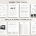 Business Plan Template Printable Printable Start up Workbook Bundle ...