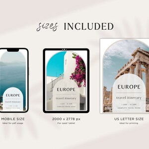 Editable Travel Itinerary Template | Europe Travel Schedule Planner ...