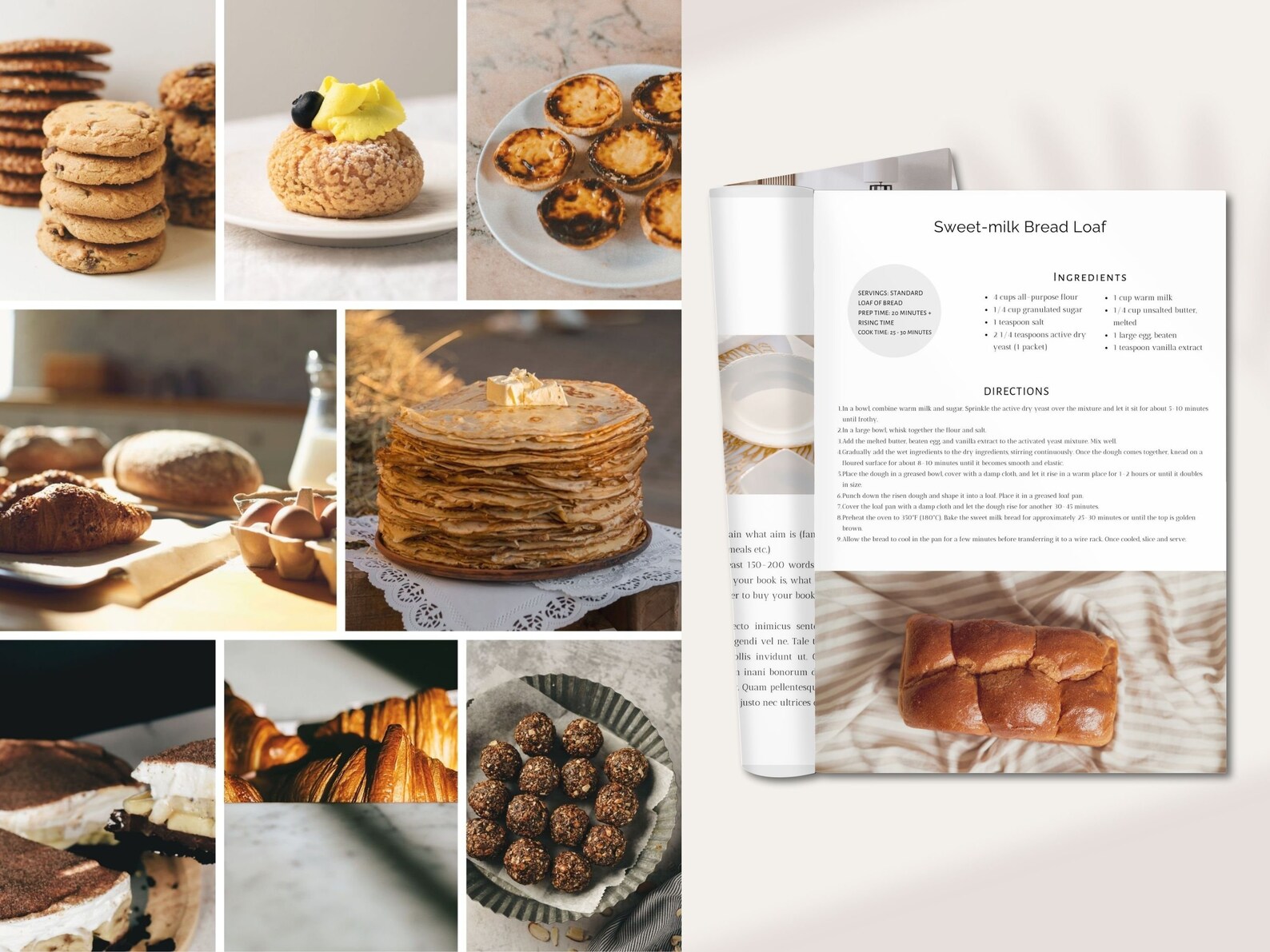 Modern Recipe Book Template, Canva Cookbook Template, Editable Recipe ...