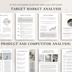 Small Business Plan Printable Modern Grey Startup Business Workbook ...