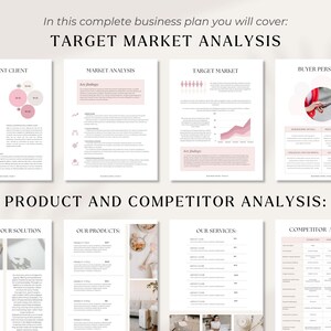 Printable Business Plan Outline | Pink Small Online Business Plan ...