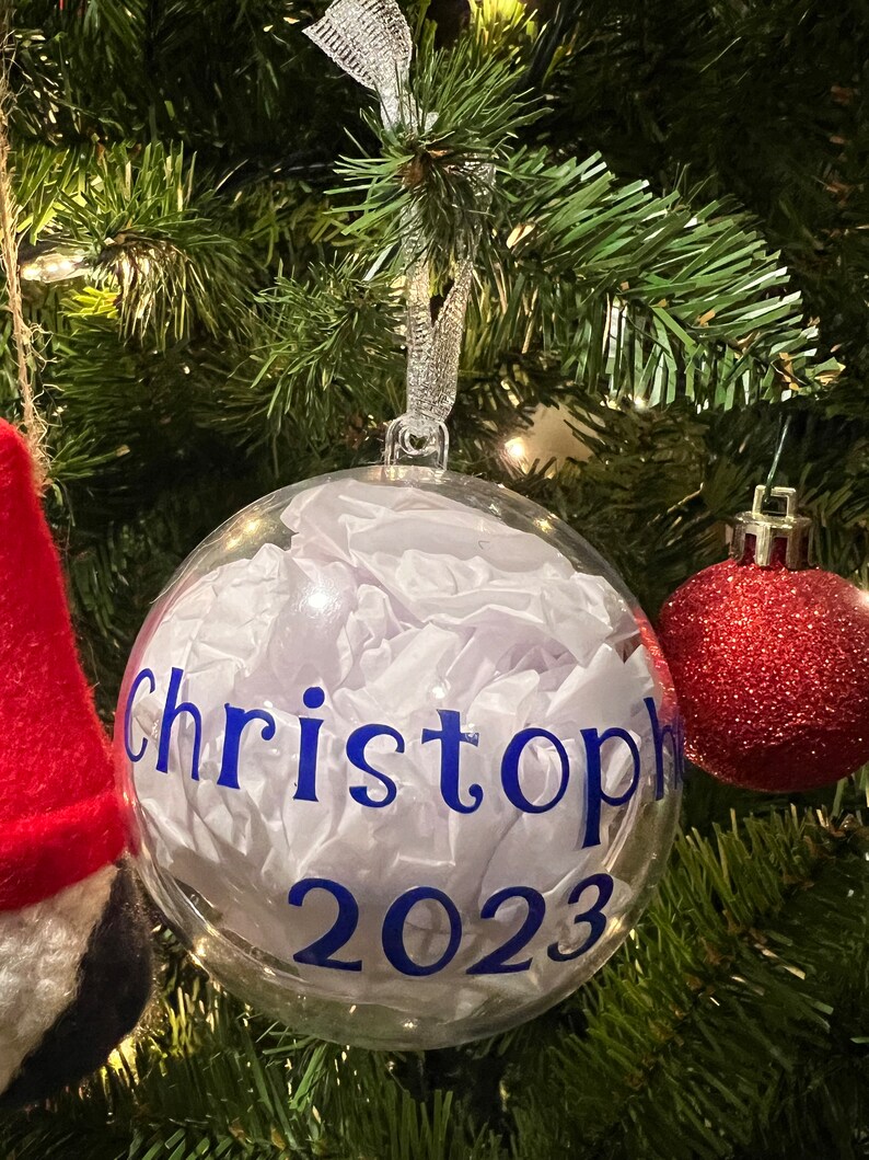 Clear Fillable Ornament: Personalize & Customizable, Memorable Gift or ...