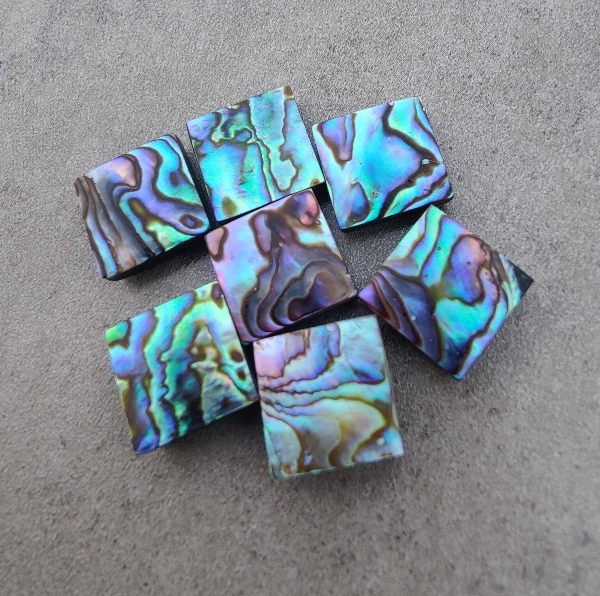 Natural Abalone Shell Square Cabochon: Calibrated Gemstones - Etsy