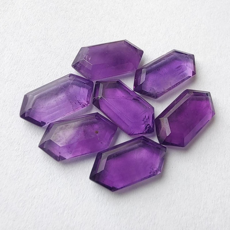 Hexagon Amethyst Beads - Etsy