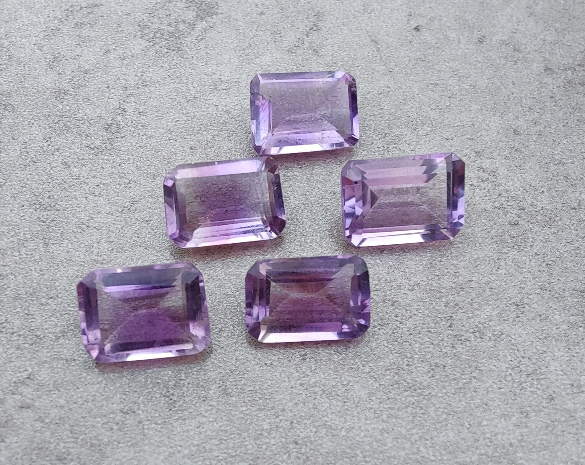AAA Quality Natural Amethyst Rectangle Shape Faceted Cut Calibrated ...