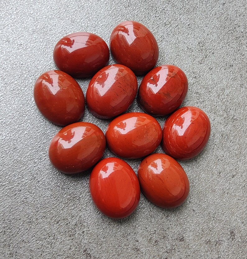 Natural Red Jasper Oval Cabochon: AAA+ Quality Gemstone - Etsy