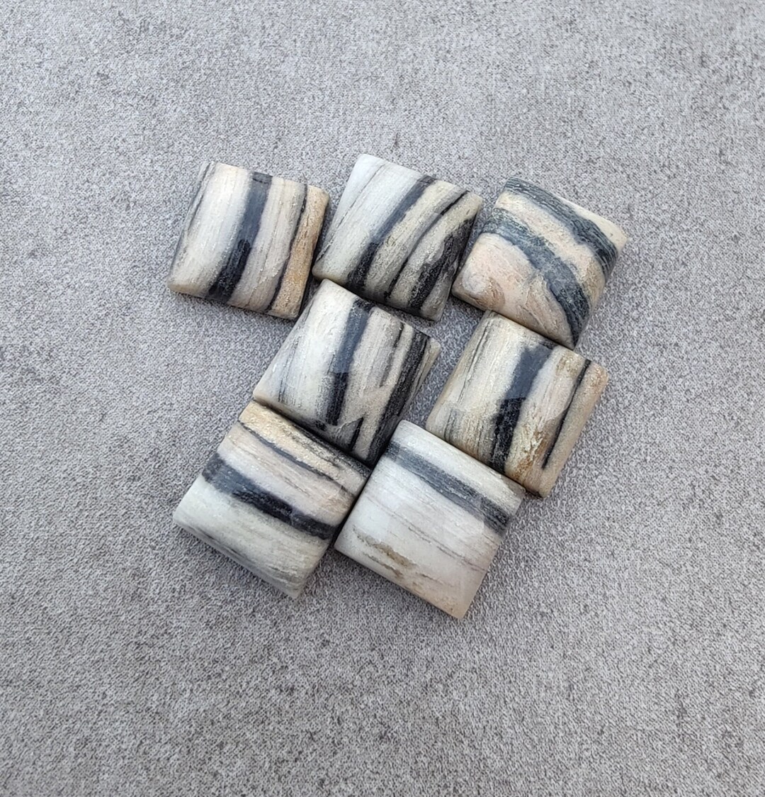 Natural Zebra Jasper Square Shape Cabochon Flat Back Calibrated AAA+ ...