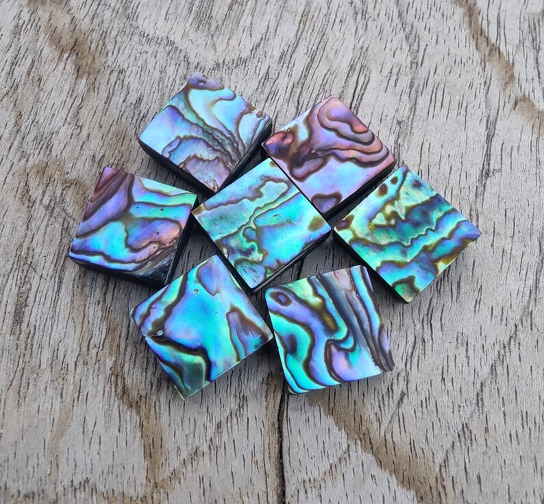 Natural Abalone Shell Square Cabochon: Calibrated Gemstones - Etsy