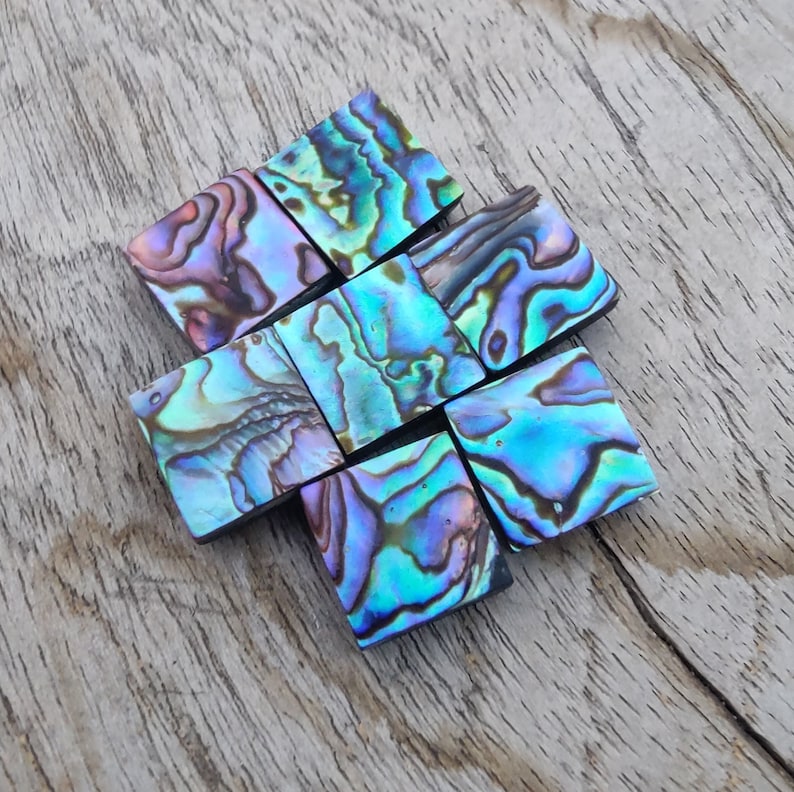 Natural Abalone Shell Square Cabochon: Calibrated Gemstones - Etsy