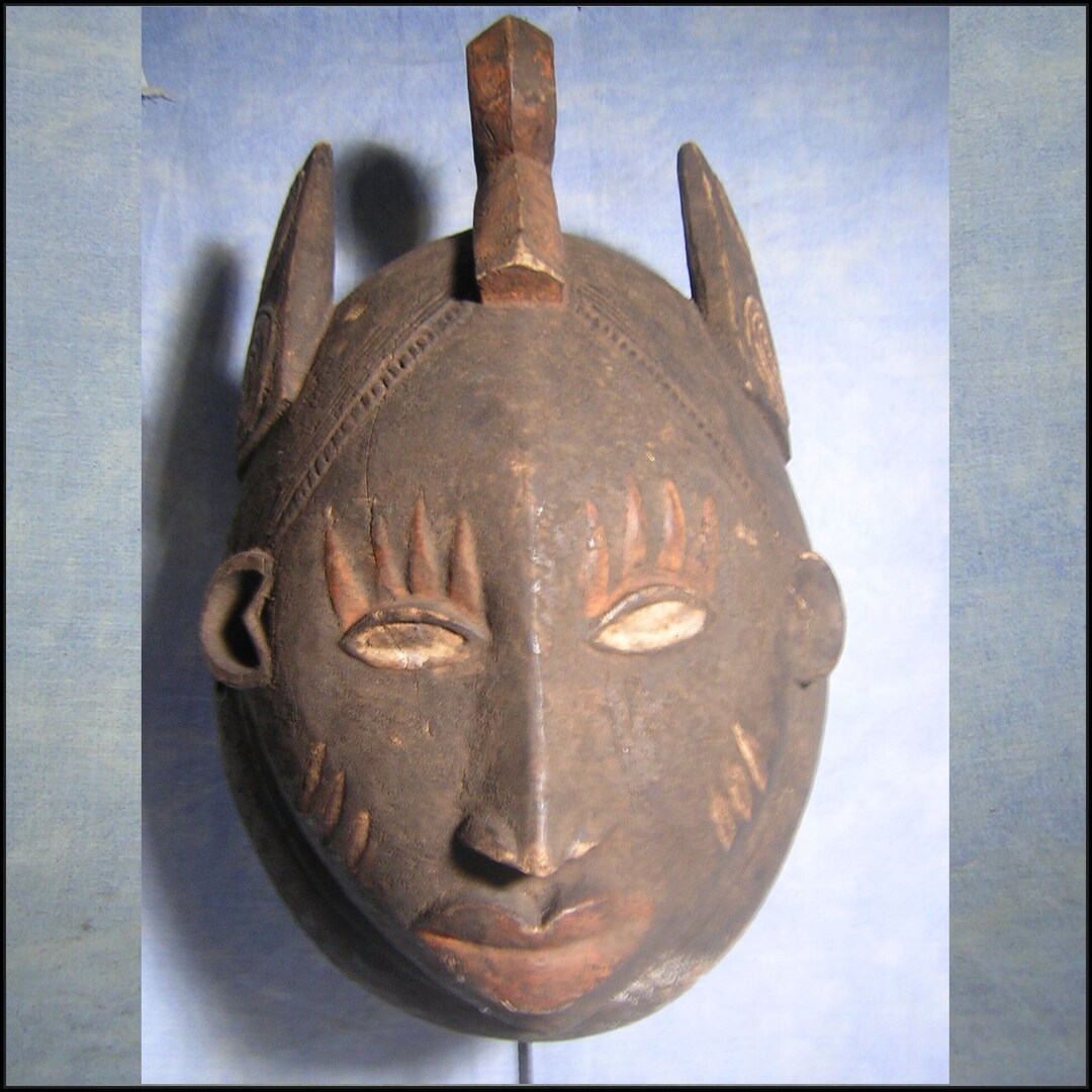 YORUBA Mask 45 Cm Nigeria Gallery AFRICANTIC First Arts Black Africa Ancient African Art Tribal ...