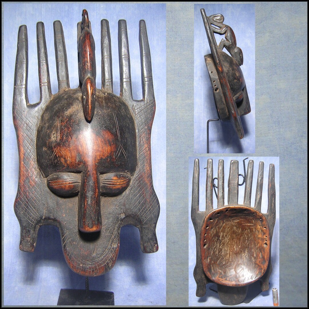 Bamana Ntomo Mali Mask 39cm AFRICANTIC Gallery First Arts Black Africa African Tribal Art Old ...