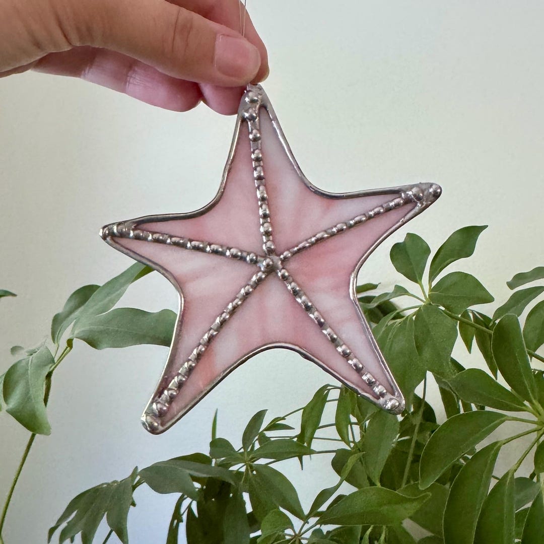 Stained Glass Common Starfish Suncatcher - Etsy