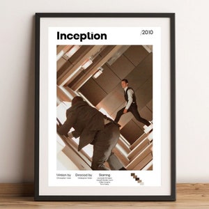 INCEPTION Movie Poster, Inception Poster Print, Inception Wall Decor ...