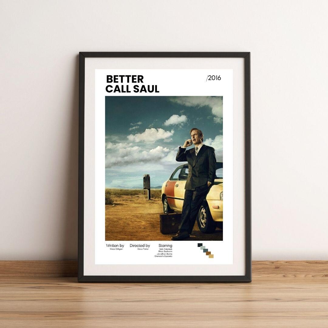 BETTER CALL SAUL Movie Poster, Better Call Saul Mid Century Movie ...