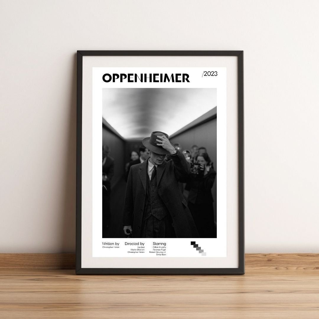 OPPENHEIMER Movie Poster, Oppenheimer Poster Print, Oppenheimer Wall ...