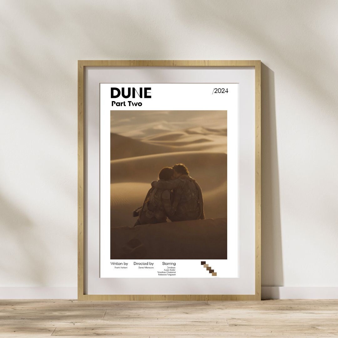 A DUNE PART TWO Movie Poster / Cult Movie Print/ Modern Movie Poster ...