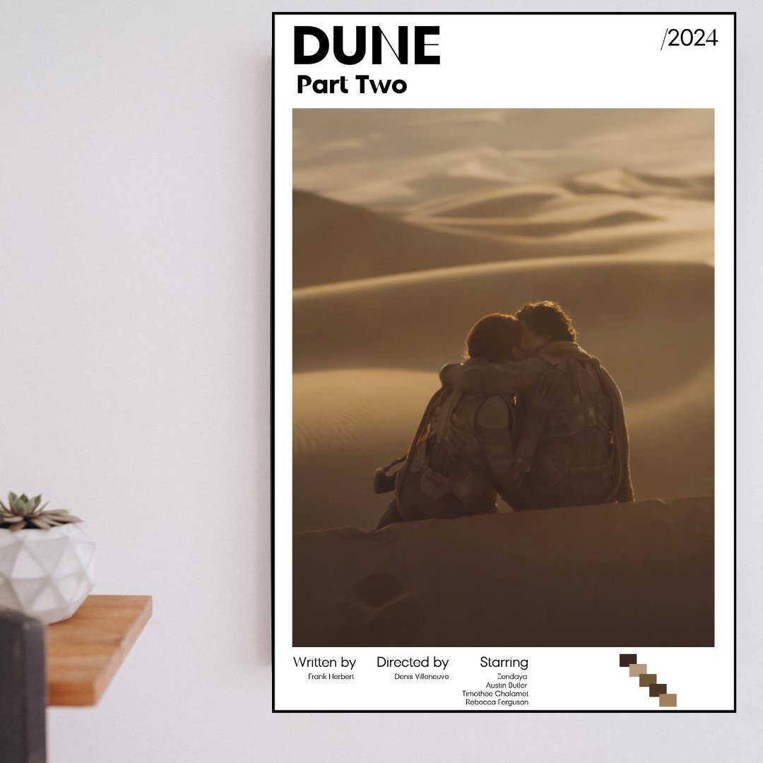A DUNE PART TWO Movie Poster / Cult Movie Print/ Modern Movie Poster ...