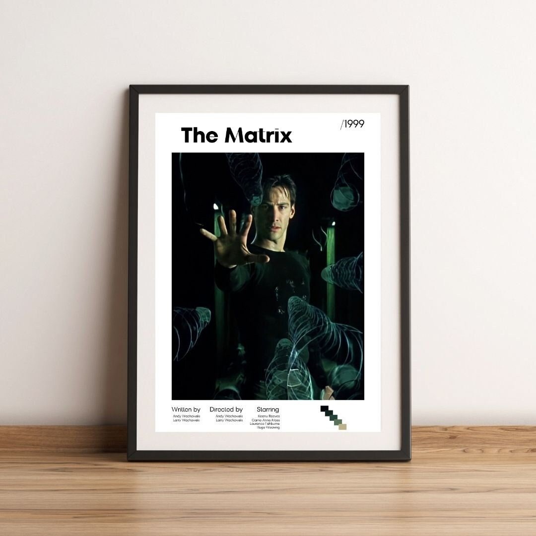 THE MATRIX Movie Poster, the Matrix Poster Print, the Matrix Wall Decor ...