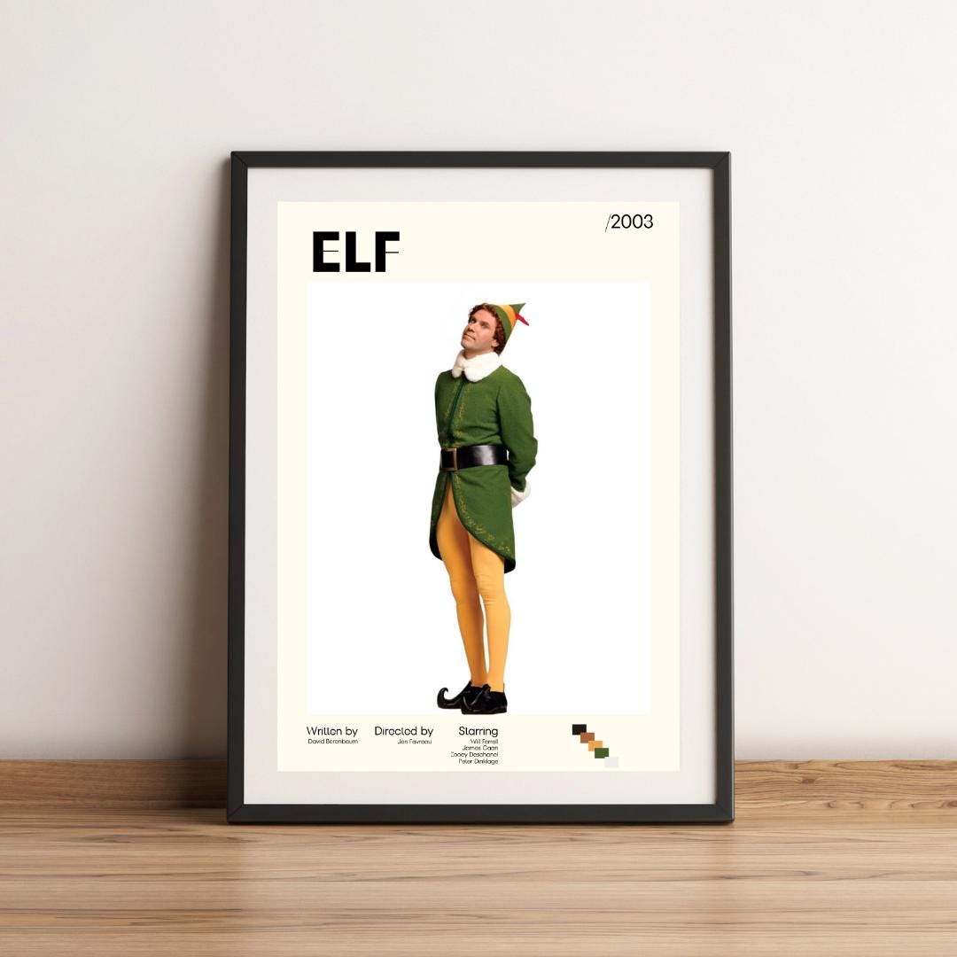 Elf Movie Poster, Elf Buddy Poster Print, the Elf Printable Christmas ...
