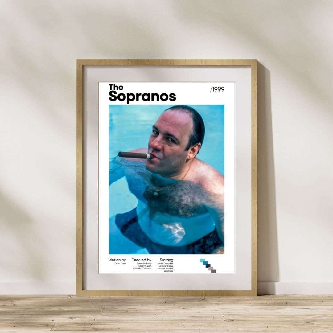 THE SOPRANOS Poster, Modern TV Series Poster Print, Tv Series Posters ...