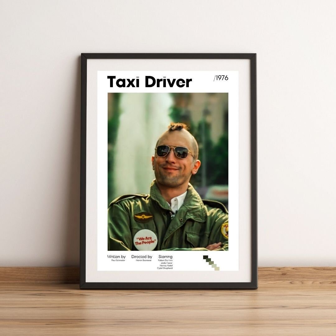 TAXI DRIVER Movie Poster, Taxi Driver Poster Print, Taxi Driver Wall ...