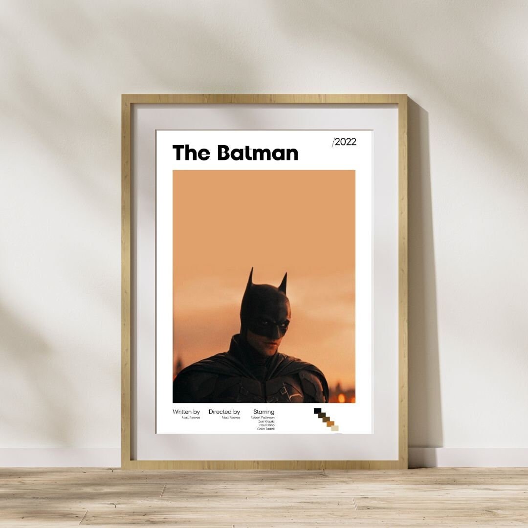 THE BATMAN Movie Poster, the Batman Poster Print, the Batman Wall Decor ...