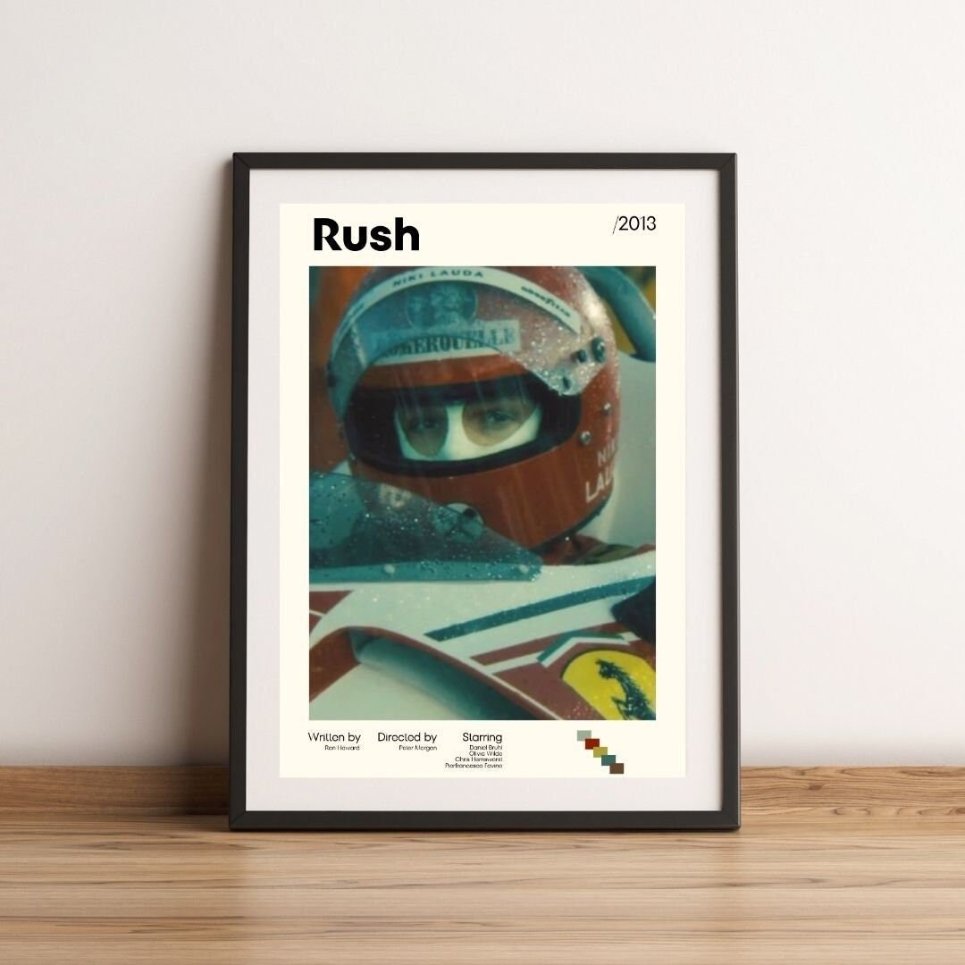 RUSH Movie Poster, Rush Poster Print, Rush Wall Decor, Rush Print ...