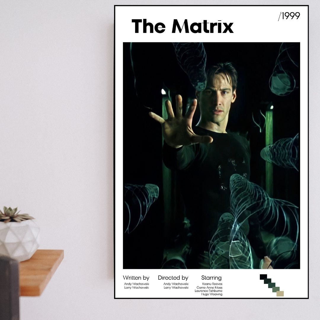 THE MATRIX Movie Poster, the Matrix Poster Print, the Matrix Wall Decor ...