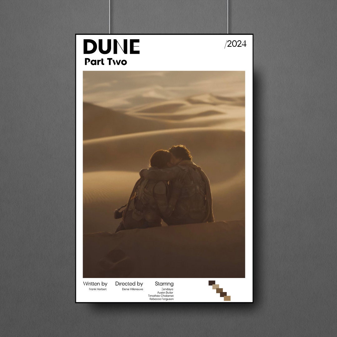 A DUNE PART TWO Movie Poster / Cult Movie Print/ Modern Movie Poster ...