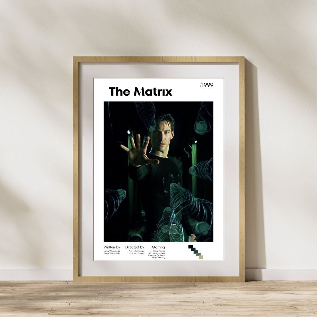 THE MATRIX Movie Poster, the Matrix Poster Print, the Matrix Wall Decor ...