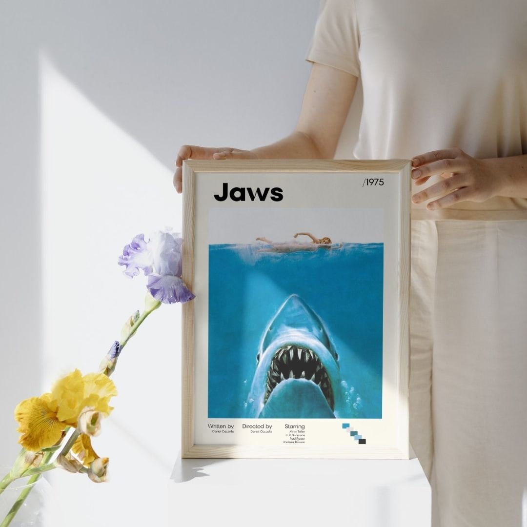 JAWS Movie Poster, Jaws Poster Print, Jaws Wall Decor, Jaws Print ...