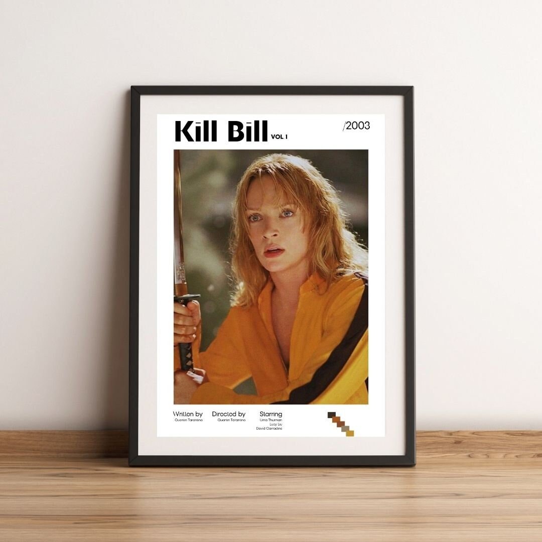 KILL BILL Movie Poster, Kill Bill Poster Print, Kill Bill Wall Decor ...