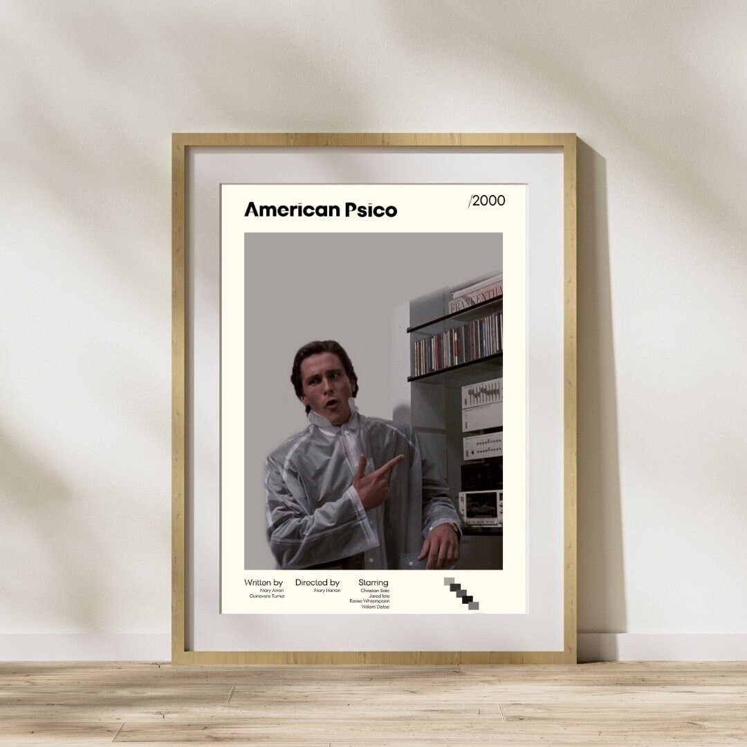 AMERICAN PSYCO Movie Poster American Psyco Poster Print - Etsy